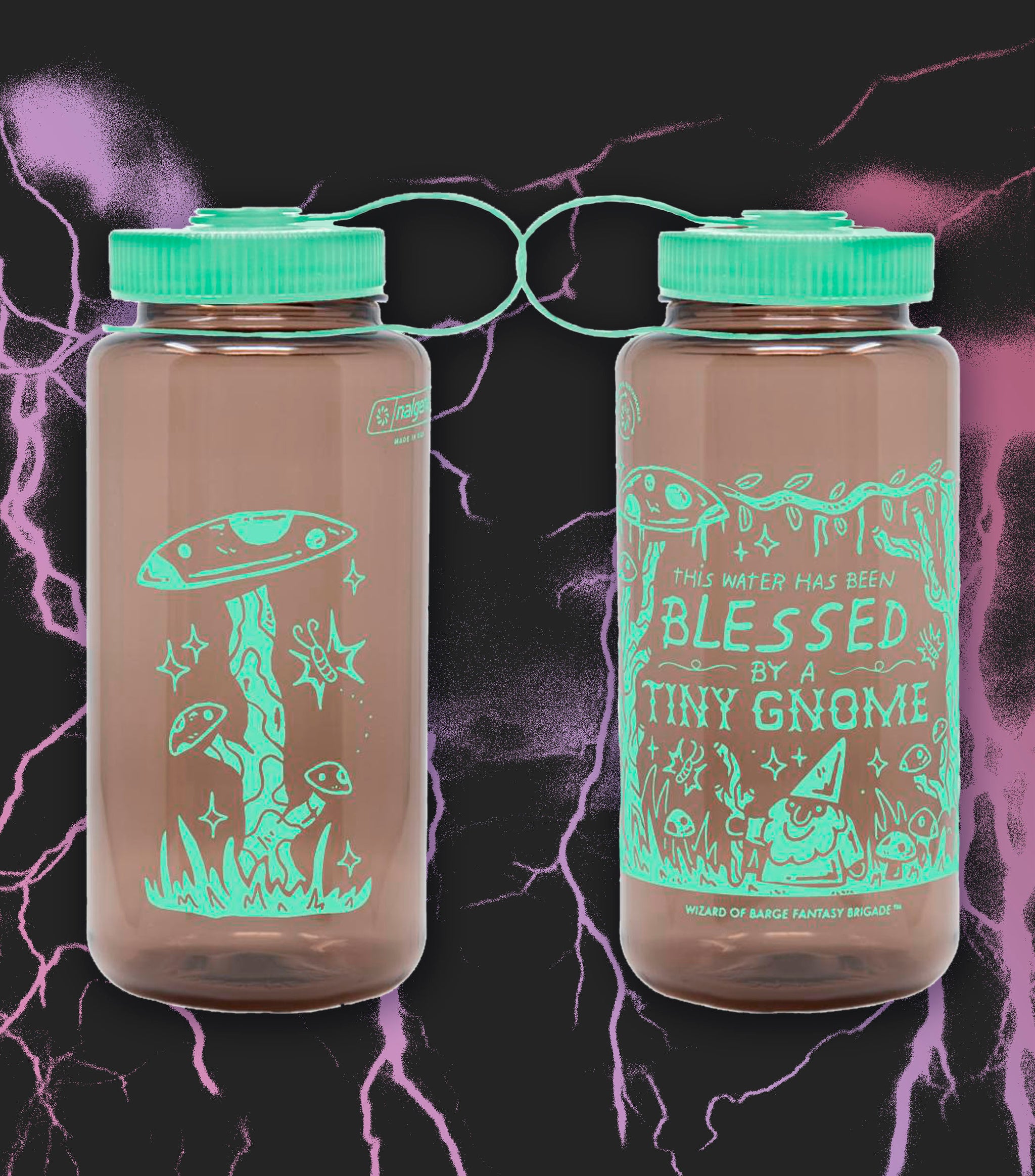 Blessed By A Gnome Water Bottle – Wizard of Barge