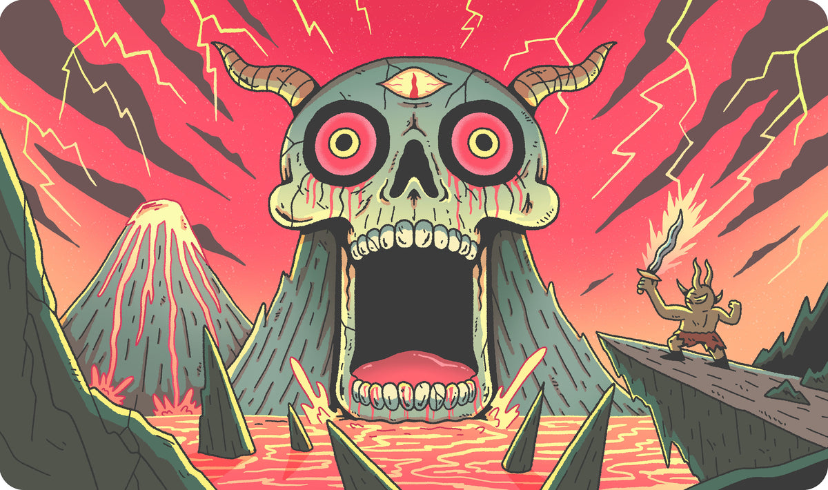 Blood Mountain Playmat – Wizard of Barge