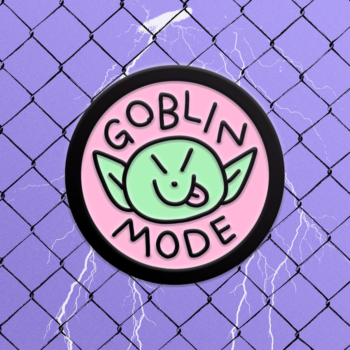 Goblin Mode Enamel Pin – Wizard of Barge