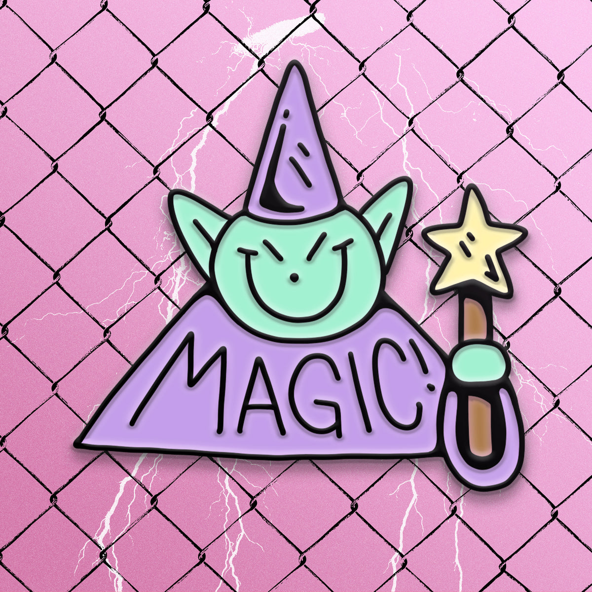 Magic Enamel Pin – Wizard of Barge