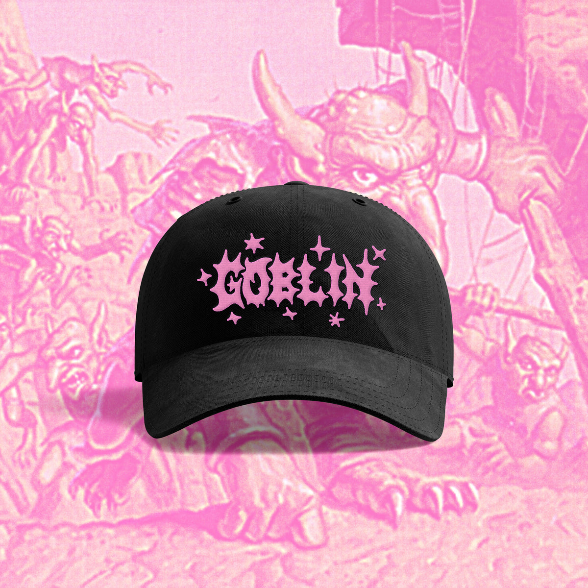 Pink Goblin Dad Hat – Wizard of Barge