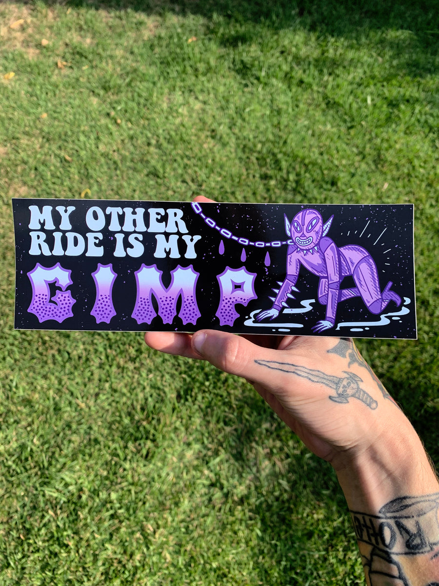 GIMP Bumper Sticker – Wizard of Barge