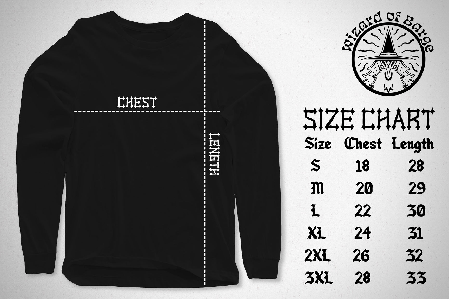 Into the Void Longsleeve – Wizard of Barge