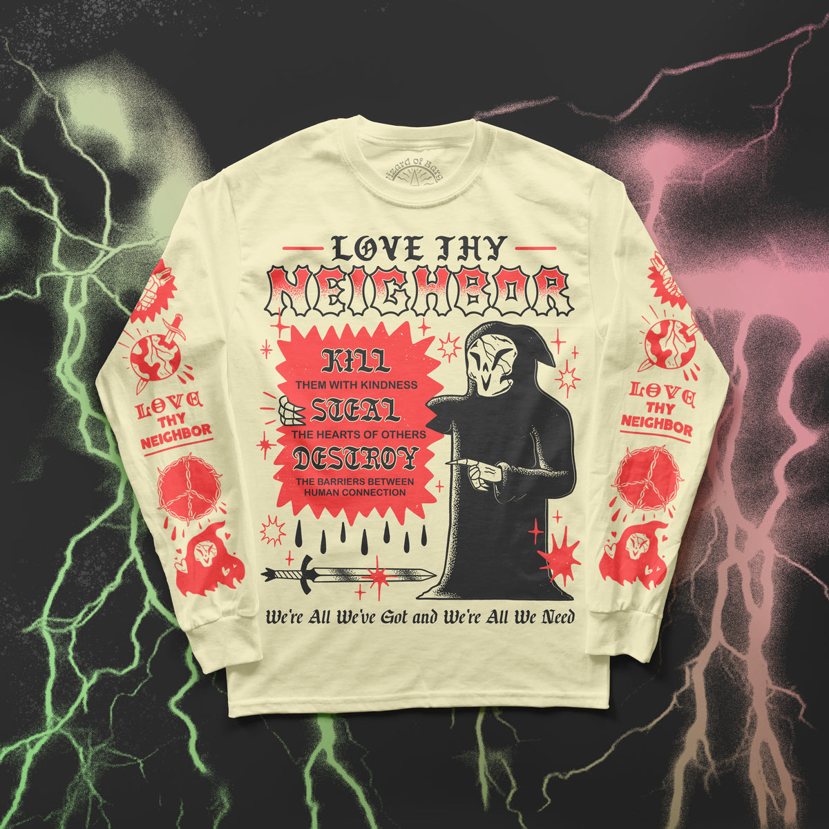 Love Thy Neighbor Longsleeve – Wizard of Barge