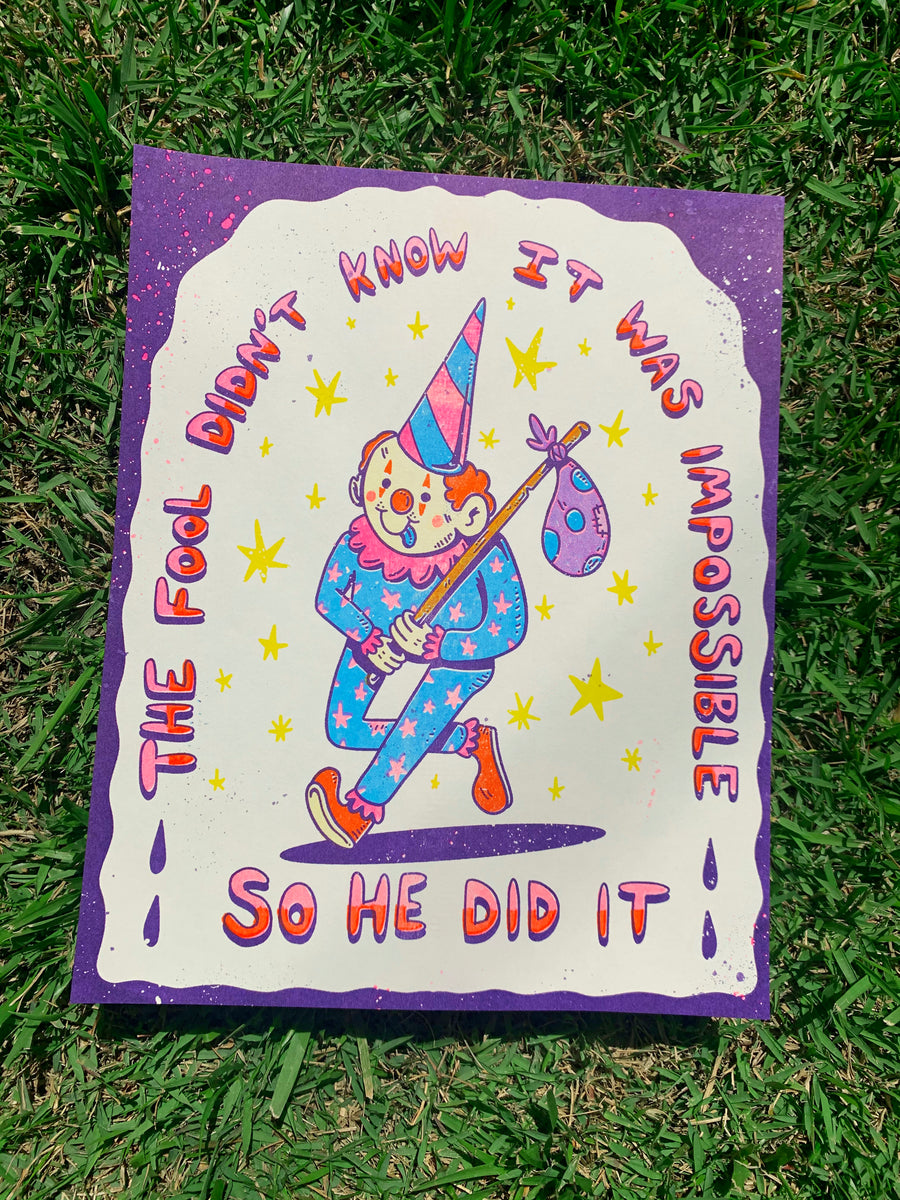 The Fool Print – Wizard of Barge