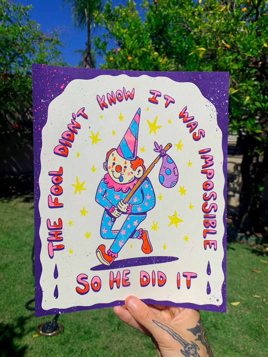 The Fool Print – Wizard of Barge