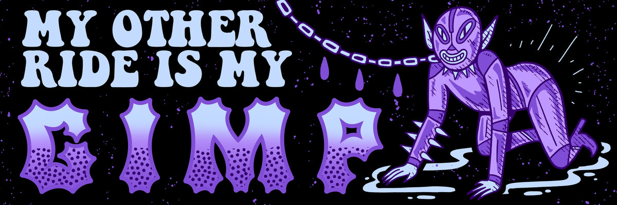GIMP Bumper Sticker – Wizard of Barge