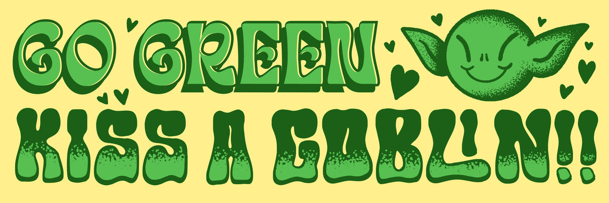 Kiss A Goblin Bumper Sticker – Wizard of Barge
